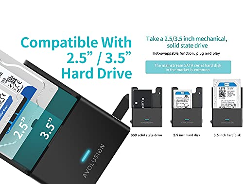 Avolusion (HDDGU3-DS) USB 3.0 External HDD Docking Station Bundle w/ Seagate X18 16TB 3.5Inch SATA Enterprise Hard Drive ST16000NM000J (Renewed) - 5 Year Warranty