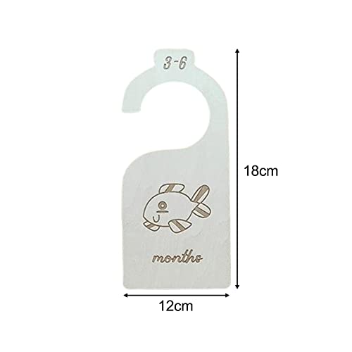 Ronyme 7X Baby Closet Size Dividers, Baby Closet Organizer, Durable Baby Closet Dividers from Newborn to 24 Months