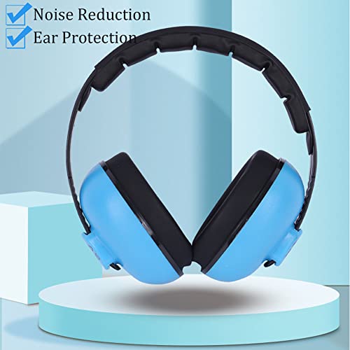 Rxsdeni Baby Noise Cancelling Headphones, Baby Ear Protection, Travel Baby Essentials, Kids Noise Reduction Hearing Protection Earmuffs for 0-3 Years Babies(Blue)