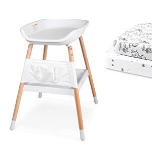 beberoad love baby changing table & 2 pack changing pad cover