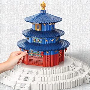 MACTANO Architecture Mini Building Block Set, Chinese Temple of Heaven Model MOC Building Kit for Adult -3876PCS