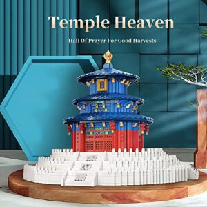 MACTANO Architecture Mini Building Block Set, Chinese Temple of Heaven Model MOC Building Kit for Adult -3876PCS