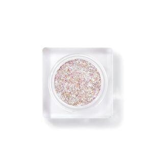 glint glitter gel, frozen opal (3.8g/0.13 oz) by lg beauty - multi-use body makeup for eyes, cheeks, body, and hair. rich pigment, long-lasting sparkle/glitter for party, festival