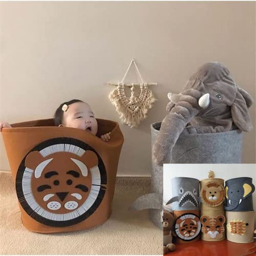 Elephant Cartoon Laundry Basket Organizer Box Toy Storage Bucket Children'S Nursery Toys Children'S Clothing Children'S Room Storage Bag