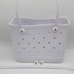 Snappy Beach Bag Rivets white b