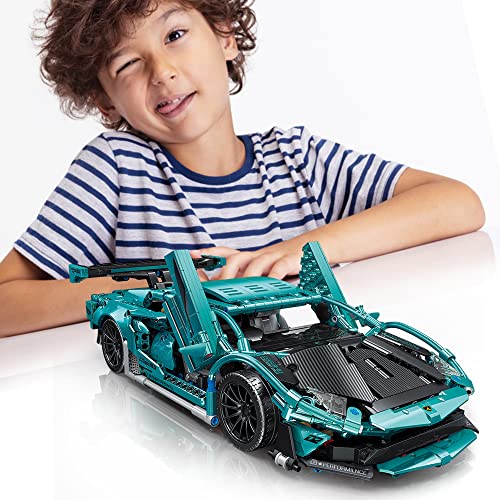 Mesiondy Sports Car Building Blocks Toys Boys or Adults Kits，1:14 MOC Building Set Raceing Car Model,Super Cars for Boys Age 12+ (1488Pcs)