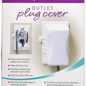 KidCO Outlet Plug Cover, White (Pack of 3)