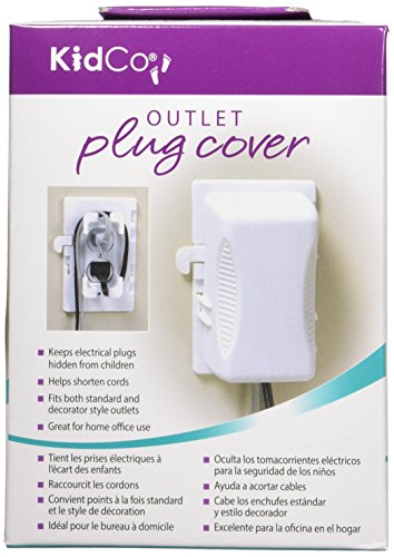 KidCO Outlet Plug Cover, White (Pack of 3)