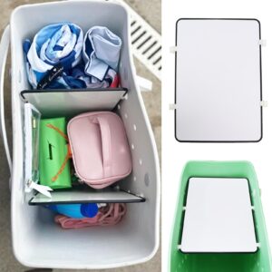 TEYOUYI Divider Tray for Bogg Bag Accessories for Bogg Bags compatible with BOGG BAG Original X Large Help with Organizing your Bogg Bag and Divide Space 2pcs Black