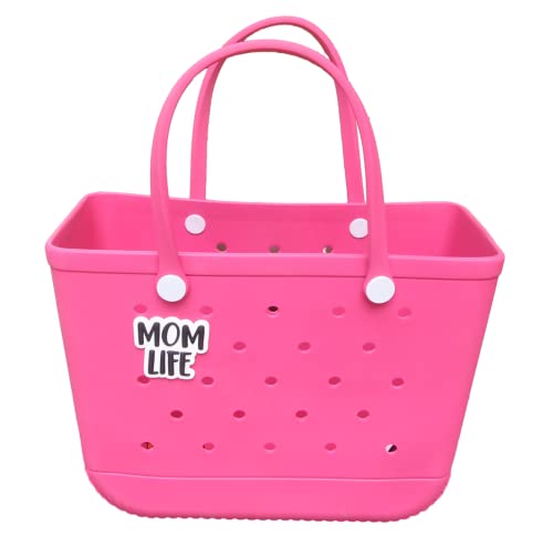 JinJing Beach Bag Accessories PVC Rubber Totes Inserts Charms for Bogg Bag Mom