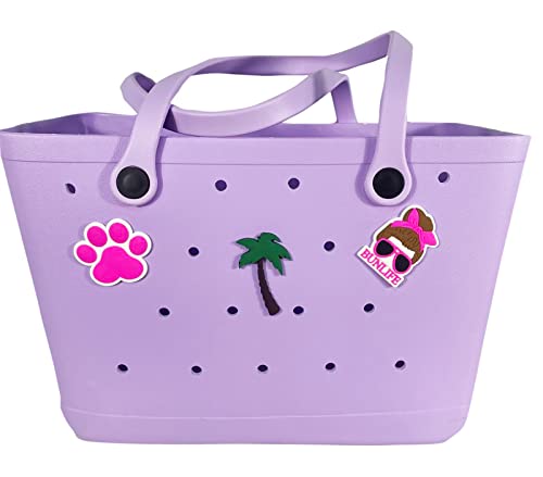 JinJing Beach Bag Accessories PVC Rubber Totes Inserts Charms for Bogg Bag Mom