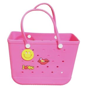 JinJing Beach Bag Accessories PVC Rubber Totes Inserts Charms for Bogg Bag Mom