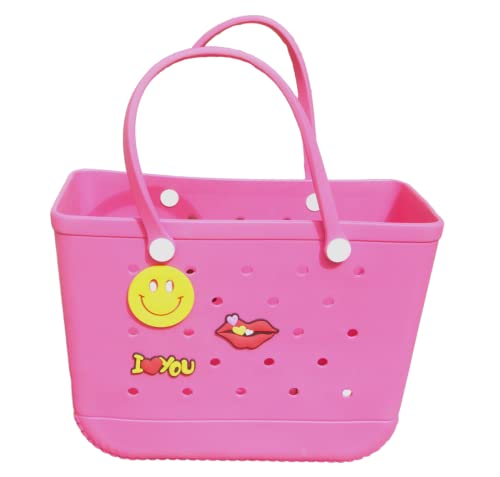 JinJing Beach Bag Accessories PVC Rubber Totes Inserts Charms for Bogg Bag Mom