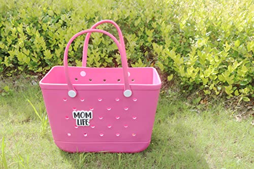 JinJing Beach Bag Accessories PVC Rubber Totes Inserts Charms for Bogg Bag Mom