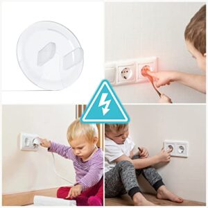 HZJD Clear Outlet Covers, Child Proof Outlet Protector, Baby Electrical Safety, Easy Install Outlet Plug Covers(30 Pack)