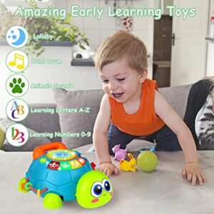 Baby Toys 6 to 12 Months, Tummy Time Toys Musical Turtle Crawling Toys with Light, Sound, Play Phone, Infant Toys 0-3 3-6 6-12 12-18 Months Birthday Toys for 1 Year Old Boy Girl Toddler Toys Age 1-2