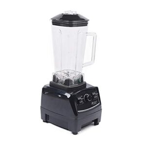 grade blender, 2200w household grade blender mixer, heavy duty professional power blender for shakes, smoothies, ice crushing, frozen fruits, soups, dry grinding (black)