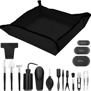 succulent tool kit,54 pcs mini garden tools,bonsai tree kit plant accessories indoor gardening hand tools with repotting mat, succulent kit for plant care,gardening gifts for men & women