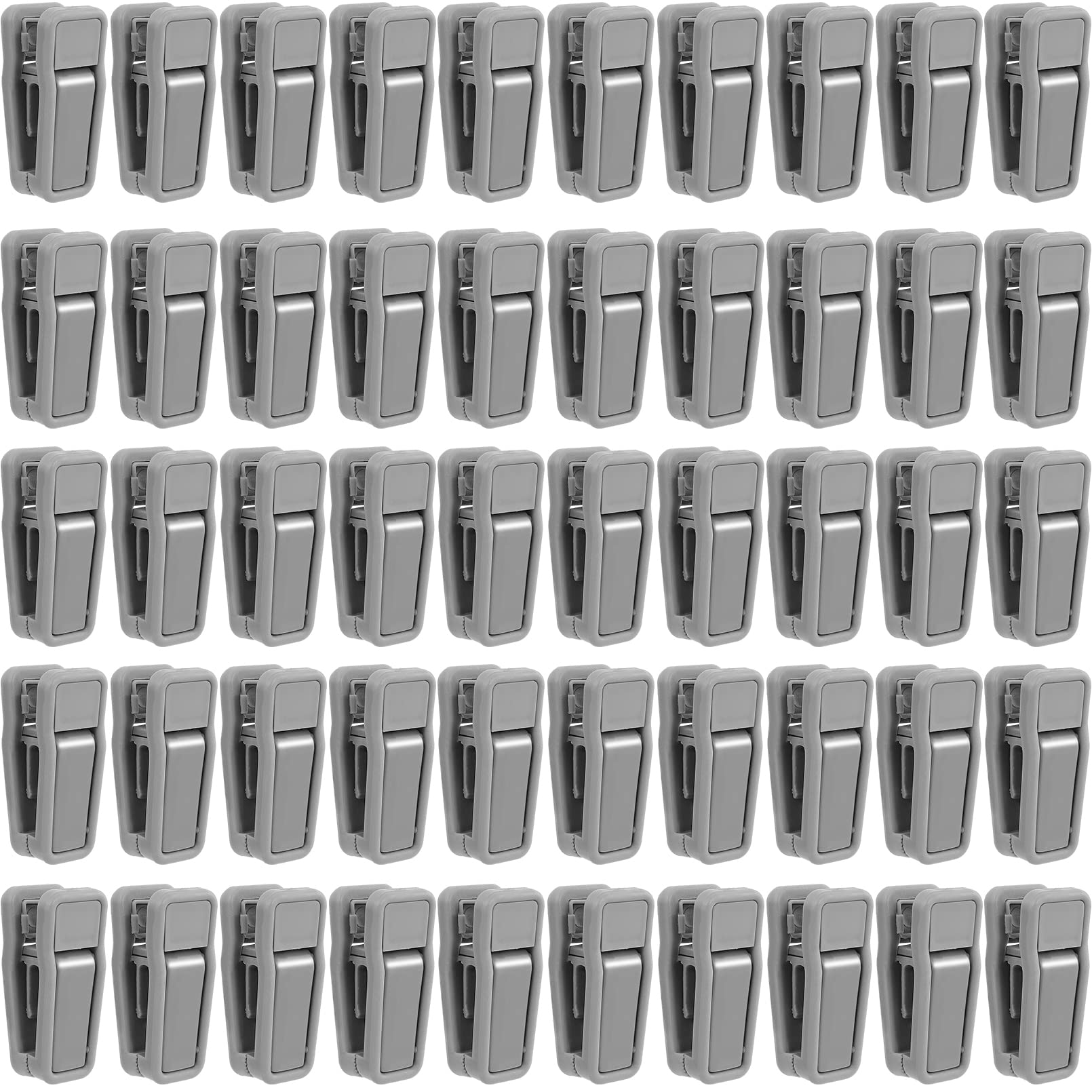 Blcculi Hanger Clips for Hangers,50 Pcs Baby Hanger Clips,Plastic Finger Clips,Pant Hanger Clips,Strong Pinch Grip Clips for Use with Slim-line Clothes Hangers Velvet Hangers (Grey)