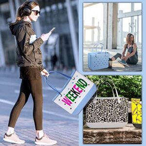 NOLION Large Tote Bag Waterproof Washable Rubber Beach Bags Sandproof Outdoor EVA Portable Travel Open for Sports Market X-Large