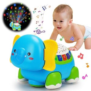 5 in 1 Crawling & Walking Baby Toys 3-6 to 12 Months Developmental Musical Toys for Babies 12-18 Months Light Up Tummy Time Infant Toys 3 6 9 6-12 Month 1 Year Old Boy Girl Toys 1st Birthday Gifts