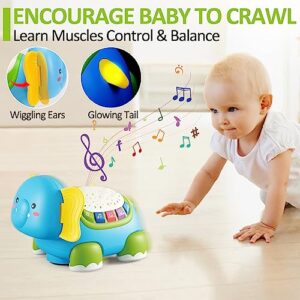 5 in 1 Crawling & Walking Baby Toys 3-6 to 12 Months Developmental Musical Toys for Babies 12-18 Months Light Up Tummy Time Infant Toys 3 6 9 6-12 Month 1 Year Old Boy Girl Toys 1st Birthday Gifts