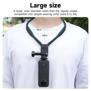 TELESIN SE Neck Mount for GoPro Insta360, Hand Free POV Selfie Holder Video Vlog Necklace Lanyard Strap Attach for Go Pro Max 11 Mini Hero 11 10 9 8 7 6 5 Insta 360 X2 X3 DJI Action 2 3 Accessories