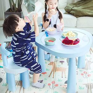 Walnut Environmental Protection Material Kindergarten Table and Chair Structure Firm Children's Toy Small Table and Chair Set Non-Slip