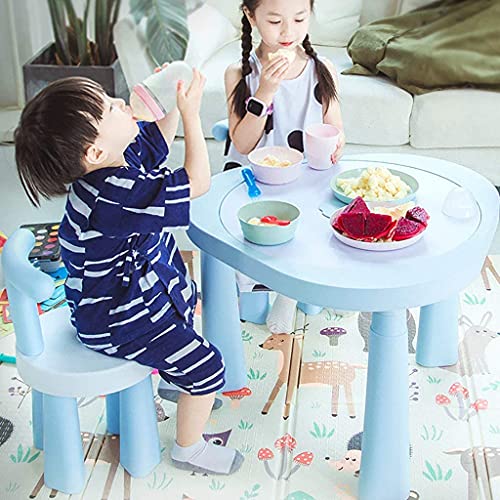 Walnut Environmental Protection Material Kindergarten Table and Chair Structure Firm Children's Toy Small Table and Chair Set Non-Slip