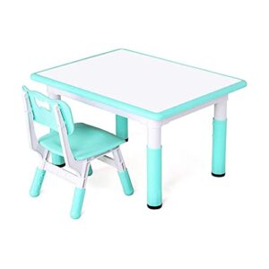 walnut children's tables and chairs kindergarten plastic table and chairs games to eat painting graffiti can lift baby study table