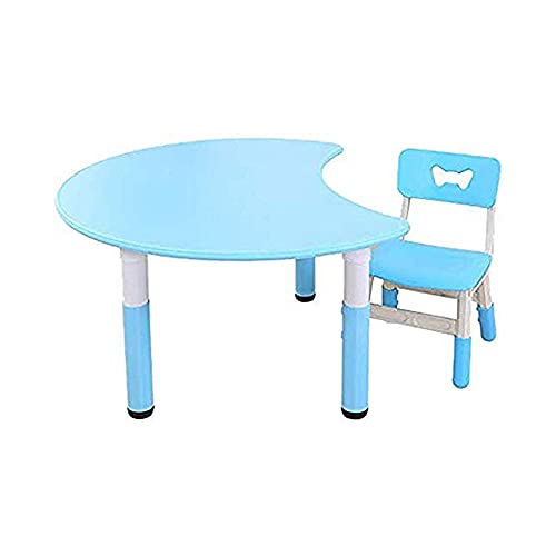 Walnut Children's Table and Chair Set Kindergarten Can Be Raised and Lowered Plastic Baby Game Table Graffiti Belt Storage Tablo