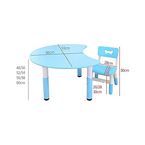 Walnut Children's Table and Chair Set Kindergarten Can Be Raised and Lowered Plastic Baby Game Table Graffiti Belt Storage Tablo