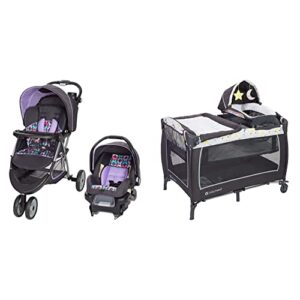 baby trend ez ride 35 travel system, sophia & lil snooze deluxe 2 nursery center, twinkle twinkle moon