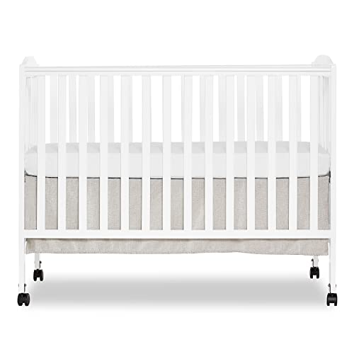 Dream On Me, Full Size 2-in-1 Folding Stationary Side Crib & Graco Premium Foam Crib & Toddler Mattress – GREENGUARD Gold Certified, CertiPUR-US Certified Foam, Machine Washable