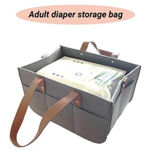 YeeBeny Adult Diaper Caddy, Adult Diaper Dispenser, Effortlessly Store and Dispense Adult Diapers with Our Diaper Caddy - A Convenient Adult Diaper Holder and Storage Box, Diaper Caddy