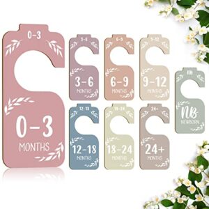 yewfold wooden baby closet dividers for baby clothes organizer,colorful baby closet organizer for nursery decor,baby clothes dividers for closet size hangers