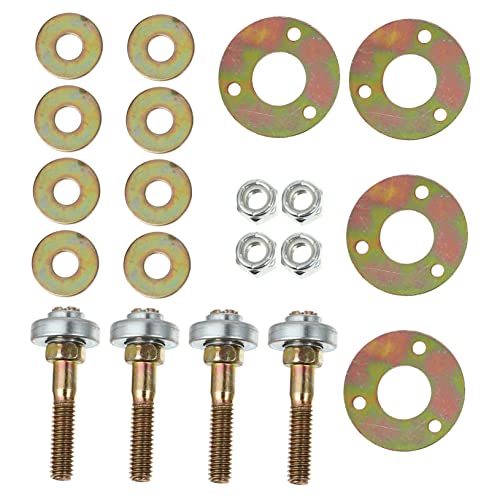 Healeved 4pcs Rocking Chair Bearing Furniture Screws Gaming Chair Accessories Rocker Glider Gaming Chair Bolts Glider Rocker Parts Lawn Chair Screws Rocking Chair Accessories Iron Hardware