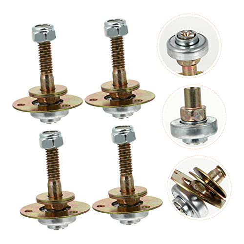 Healeved 4pcs Rocking Chair Bearing Furniture Screws Gaming Chair Accessories Rocker Glider Gaming Chair Bolts Glider Rocker Parts Lawn Chair Screws Rocking Chair Accessories Iron Hardware