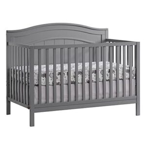 oxford baby nolan 4-in-1 convertible crib, dove gray, greenguard gold certified