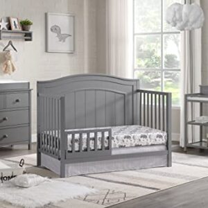 Oxford Baby Nolan 4-in-1 Convertible Crib, Dove Gray, GreenGuard Gold Certified