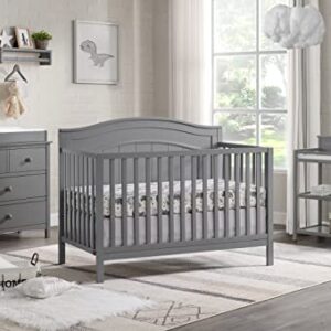 Oxford Baby Nolan 4-in-1 Convertible Crib, Dove Gray, GreenGuard Gold Certified