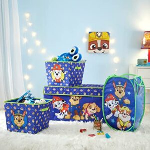 Idea Nuova Nickelodeon Paw Patrol Chase, Marshall and Skye Collapsible Children’s Storage Trunk, Durable with Lid