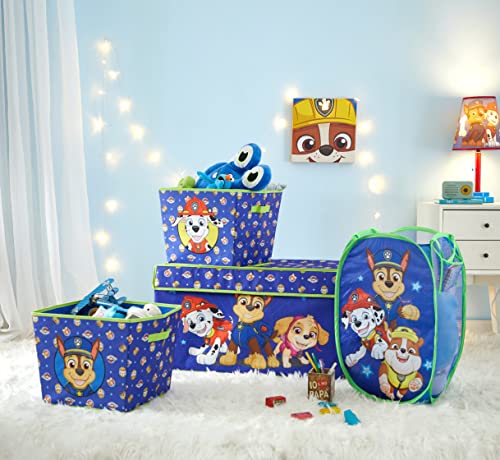 Idea Nuova Nickelodeon Paw Patrol Chase, Marshall and Skye Collapsible Children’s Storage Trunk, Durable with Lid