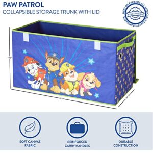 Idea Nuova Nickelodeon Paw Patrol Chase, Marshall and Skye Collapsible Children’s Storage Trunk, Durable with Lid