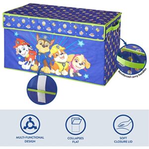 Idea Nuova Nickelodeon Paw Patrol Chase, Marshall and Skye Collapsible Children’s Storage Trunk, Durable with Lid