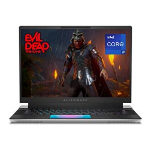 alienware x16 r1 gaming laptop - 16-inch qhd+ 240hz display, intel core i9-13900hk, 32gb lpddr5 ram, 1tb ssd, nvidia geforce rtx 4080 12gb gddr6, windows 11 home - lunar silver