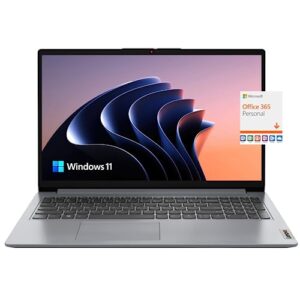 lenovo ideapad, 20gb ram, 1tb ssd, amd dual-core processor, 15.6 inch hd anti-glare display, long battery life up to 9.5hr, hdmi, sd card reader, windows 11, 1 year microsoft 365