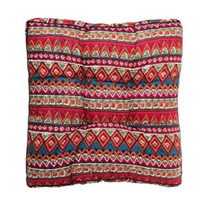 tunkence chair mat chair cushions cute bohemian outdoor patio chair seat pads square floor pillow kitchen chair seat cushion pads for patio porch swing garden kitchen,19.7inch