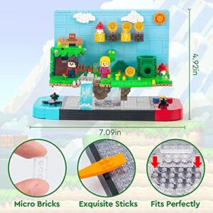 Vziimo Super Adventures Game Building Sets with Mini Figures,Cool Building Blocks Kits for Adults, 3D Anime Scene Model Creative Idea Gift for Boys Teens Kids 8+ (1256 Pieces)