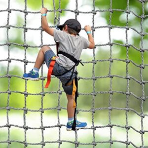 Climbing Net for Kids,Playground Climbing Cargo Safety Net,10mm Rope-20cm Mesh Rope Ladder Net, for Garden Climbing Frame,Backyard,Ceiling Decoration,Can Bearing Weight from 400kg(Size:1m*2m)